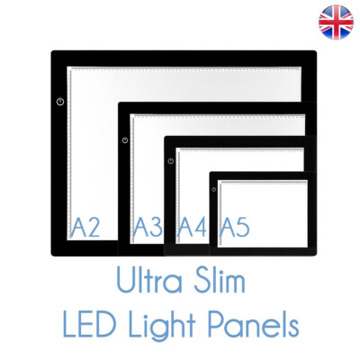 A5 A4 A3 A2 Ultra Slim LED Light Box Panel Professional 5600K Daylight ...