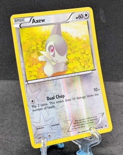 Pokemon Noble Victories Set Axew Reverse Holo Rare Card 86/101 NM | eBay