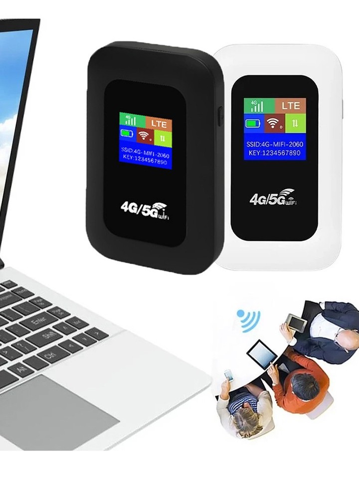 Unlocked LTE 5G Wireless WiFi Router Mobile Broadband MIFI LCD Hotspot ...