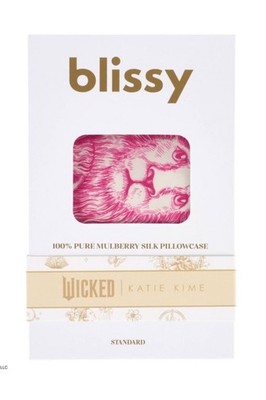 Blissy Wicked For Good 100% Silk Standard Size Pillowcase Glinda Pink ...