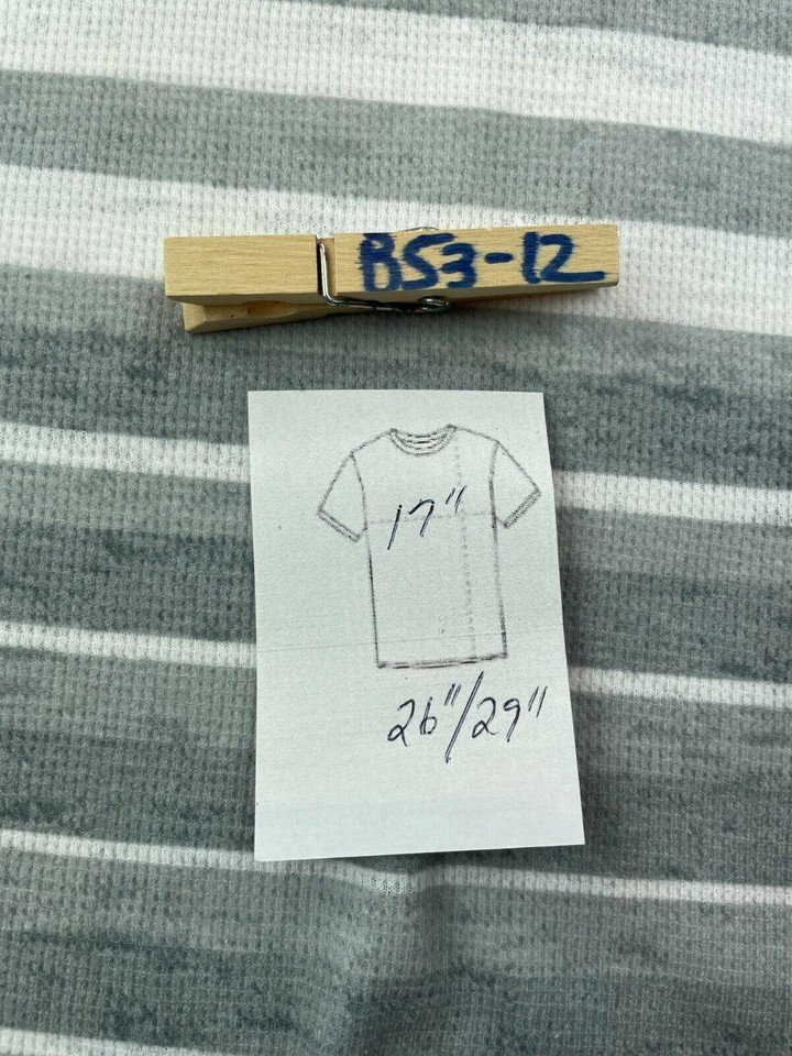 Whimsy Rose Sundance Small Thermal Shirt Top Long Sleeve Gray Striped ...