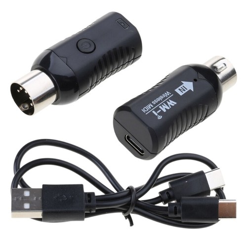 MIDI Wireless Guitar System Sound Receiver Transmitter 10m Transmission ...