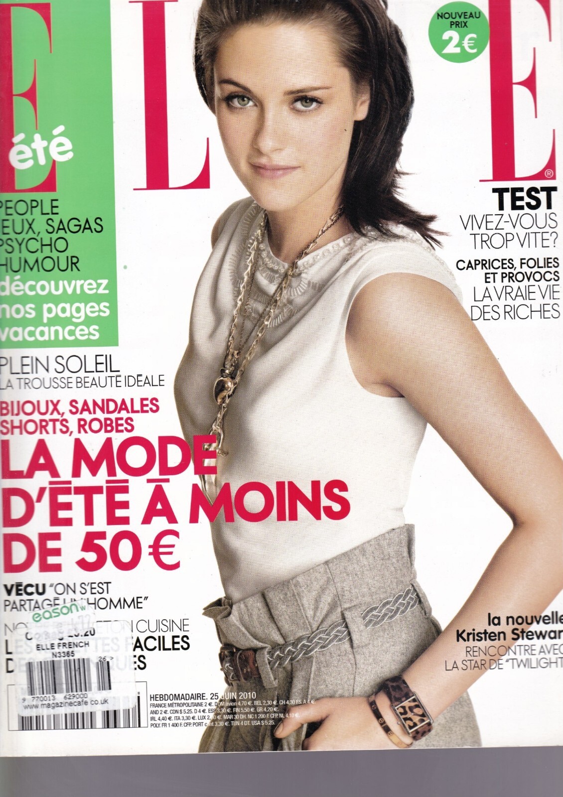 ELLE FRANCE 2010 KRISTEN GUESS MODEL EMILY DIDONATO VICTORIA"S SECRET ...