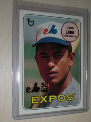 2019 Topps Archives 50th Anniversary of the Expos Red Foil Coco Laboy ...