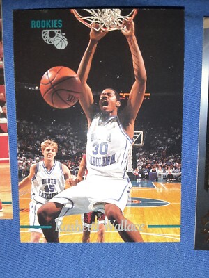 1995 Classic Basketball #4 Rasheed Wallace Rookie RC North Carolina MVP ...