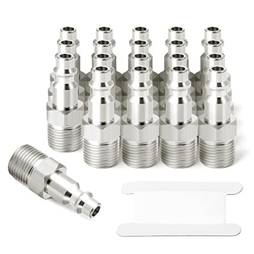 3/8-Inch NPT Male Industrial Air Plug1/4-Inch High Flow Pneumatic Plugs ...