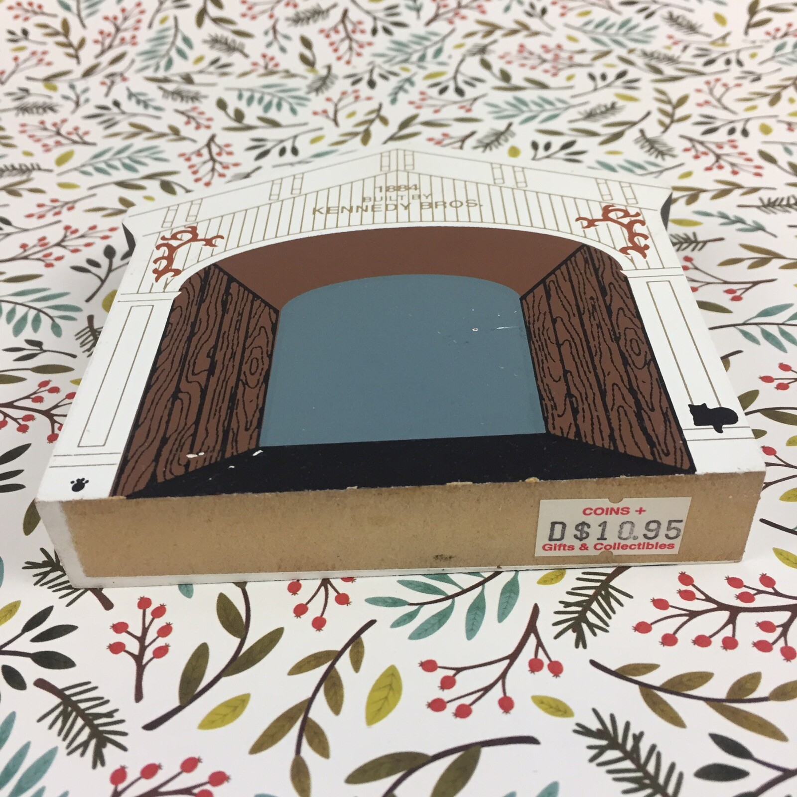 Cats Meow Village Shelf Sitter Covered Bridge Series Kennedy Bridge | eBay