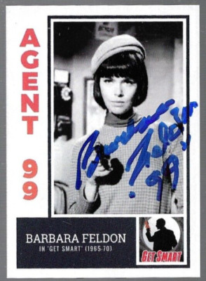 AGENT 99 Trading Card AUTOGRAPHED Signed BARBARA FELDON 'GET SMART' 3 ...