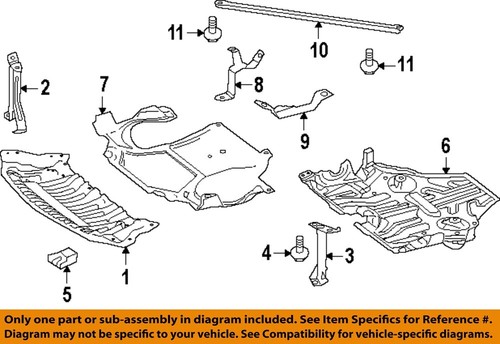 Mercedes MERCEDES-BENZ OEM 12-16 E350 Splash Shield-Center Cover ...