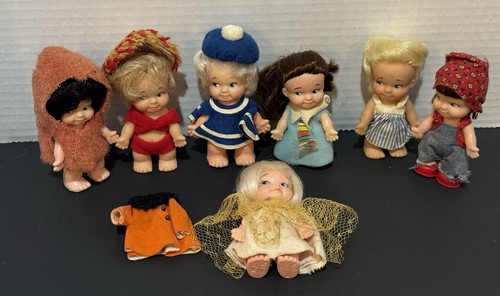 Vintage Lot Of 7 MCM 1960’s Uneeda Pee Wee Mini Dolls & Sweet Suzi Mini ...