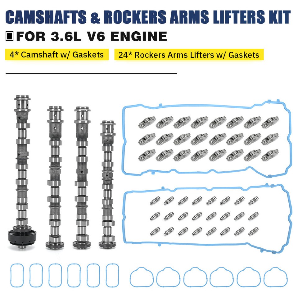 Camshaft & Rockers Arms Lifters Kit For Dodge Grand Caravan 3.6L V6 ...
