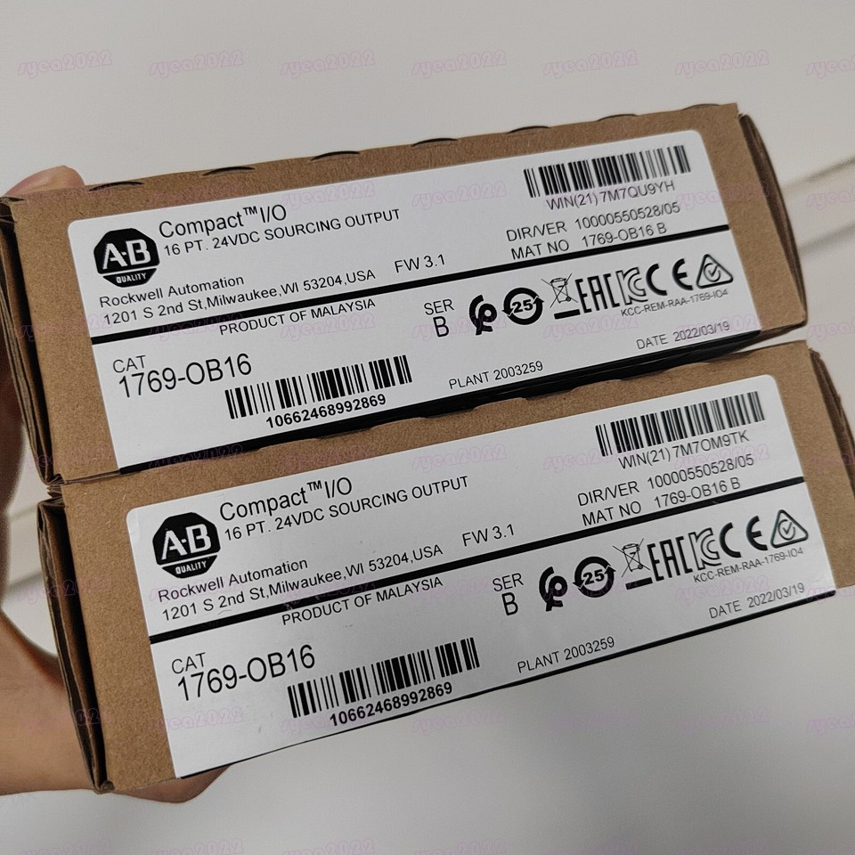 New Sealed Allen-Bradley 1769-OB16 AB CompactLogix 16 Pt 24VDC D/O ...