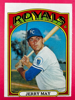 1972 Topps Baseball Jerry May #109 Kansas City Royals | eBay