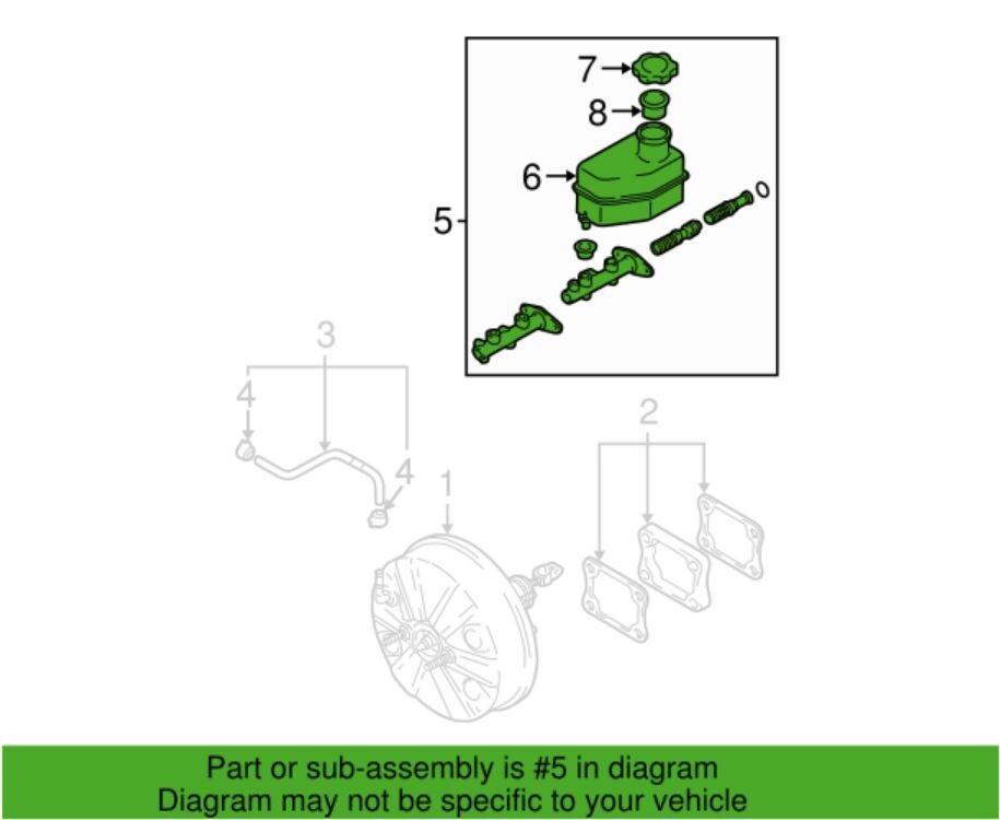 GENUINE ! BRAKE MASTER CYLINDER NON-ABS for 01-06 HYUNDAI ELANTRA ...