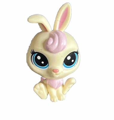 Littlest Pet Shop # 106 Vanilla Velvetears Cream Pink Rabbit Blue Eyes ...