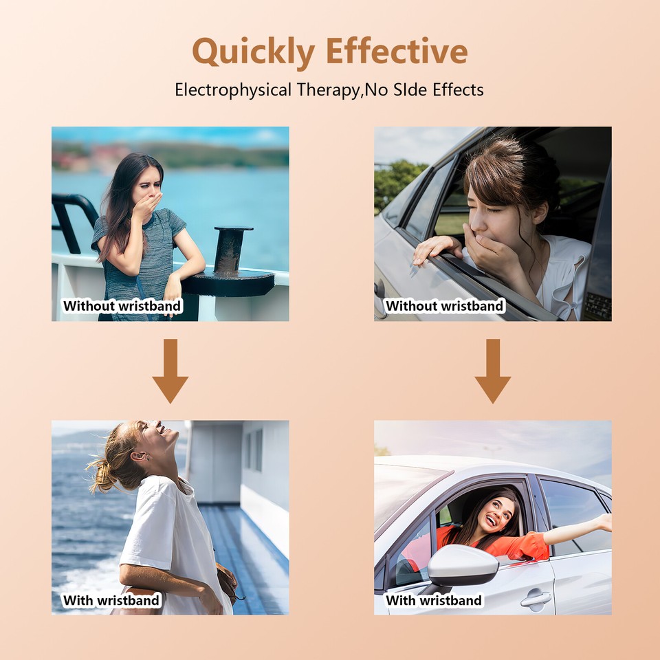 Travel Sickness Device Anti Nausea Vomiting Pain Relief Car Sea Air ...