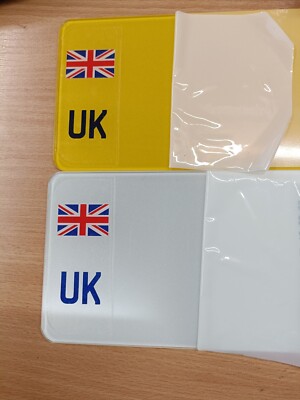4 x UK Car Number Plate Sticker - Union Jack EU GB BREXIT DRIVING | eBay UK