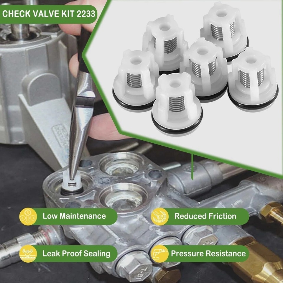 Pump Check Valve Kit Pressure Washer RMW RMV RMW2.2G24 Husky HU80722 Rebuild Fix | eBay