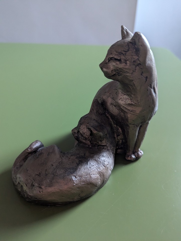 Frith Sculpture Toby & Poppy Bronze Cat Figurine by Paul Jenkins ...