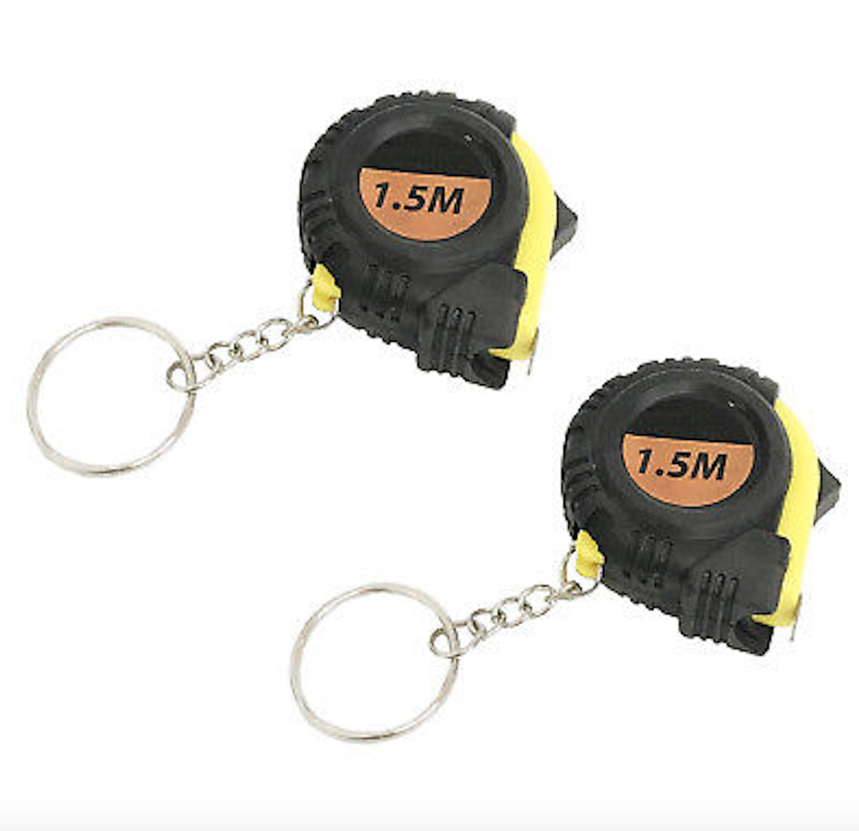 1.5m Mini Retractable Tape Measure Keyring Key Chain Measuring Tool ...