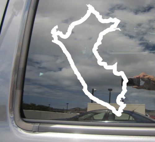 Peru Country Outline Lima Car Truck Bumper Window Vinyl Decal Sticker ...