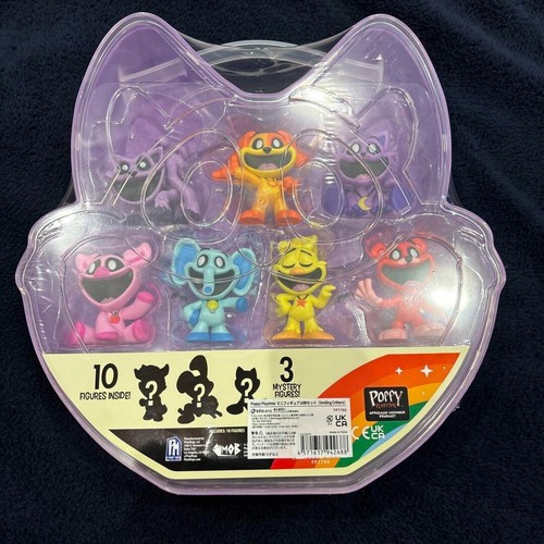 Poppy Playtime Smiling Critters Mini Figure Set CatNap Case 10pc Full ...