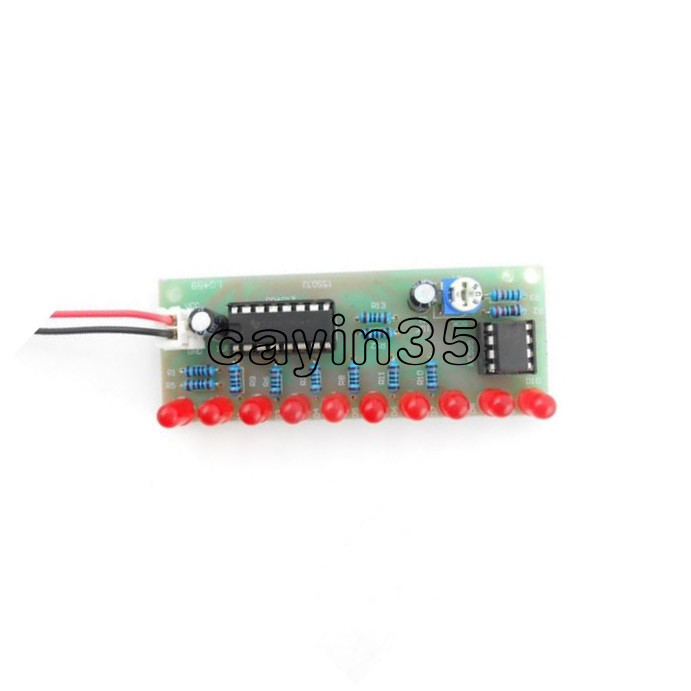 NE555 & CD4017 LED Light Chaser Sequencer Follower Scroller Module DIY ...