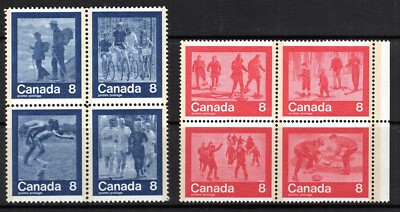 Canada Stamp Scott #629-632, 644-647, Keep Fit, Blocks of 4, MNH | eBay UK