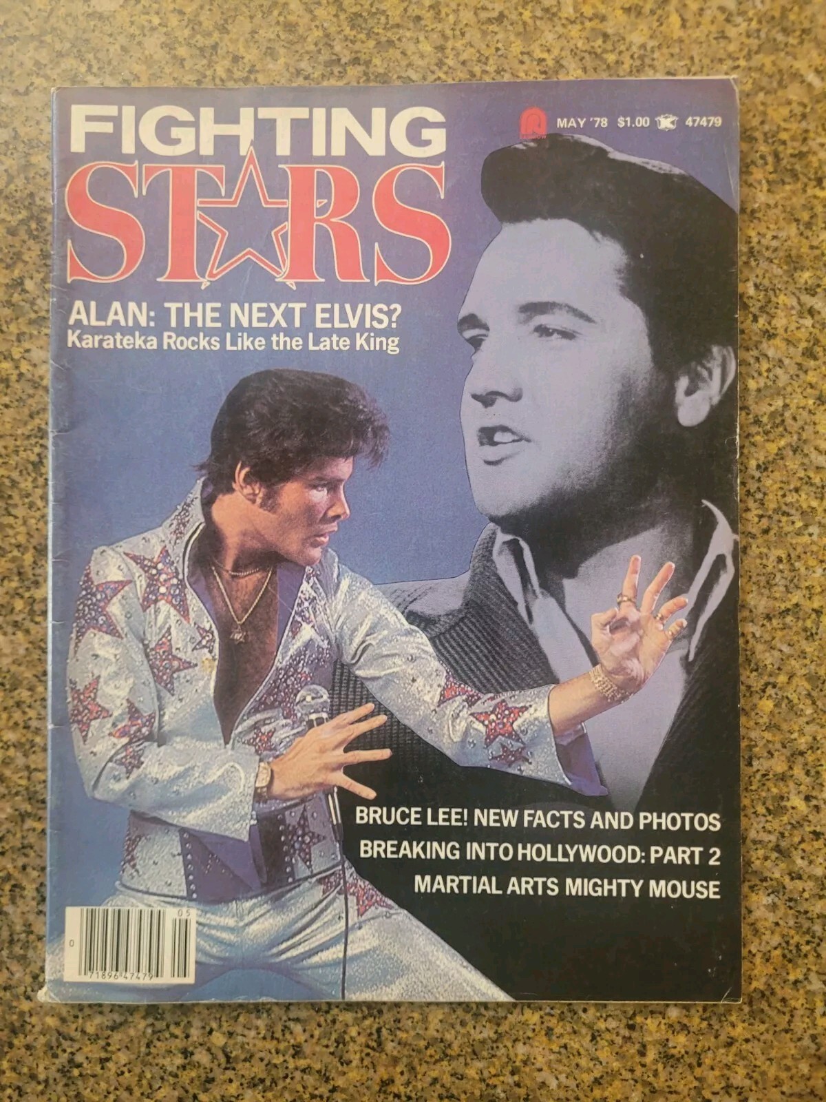 Fighting Stars Magazine May 1978 Alan Meyer Bruce Lee Elvis Presley VF ...