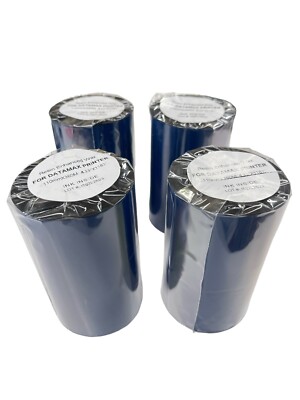 4 Rolls 4.33"x1181' Thermal Transfer Ribbon - For Datamax Printers ...