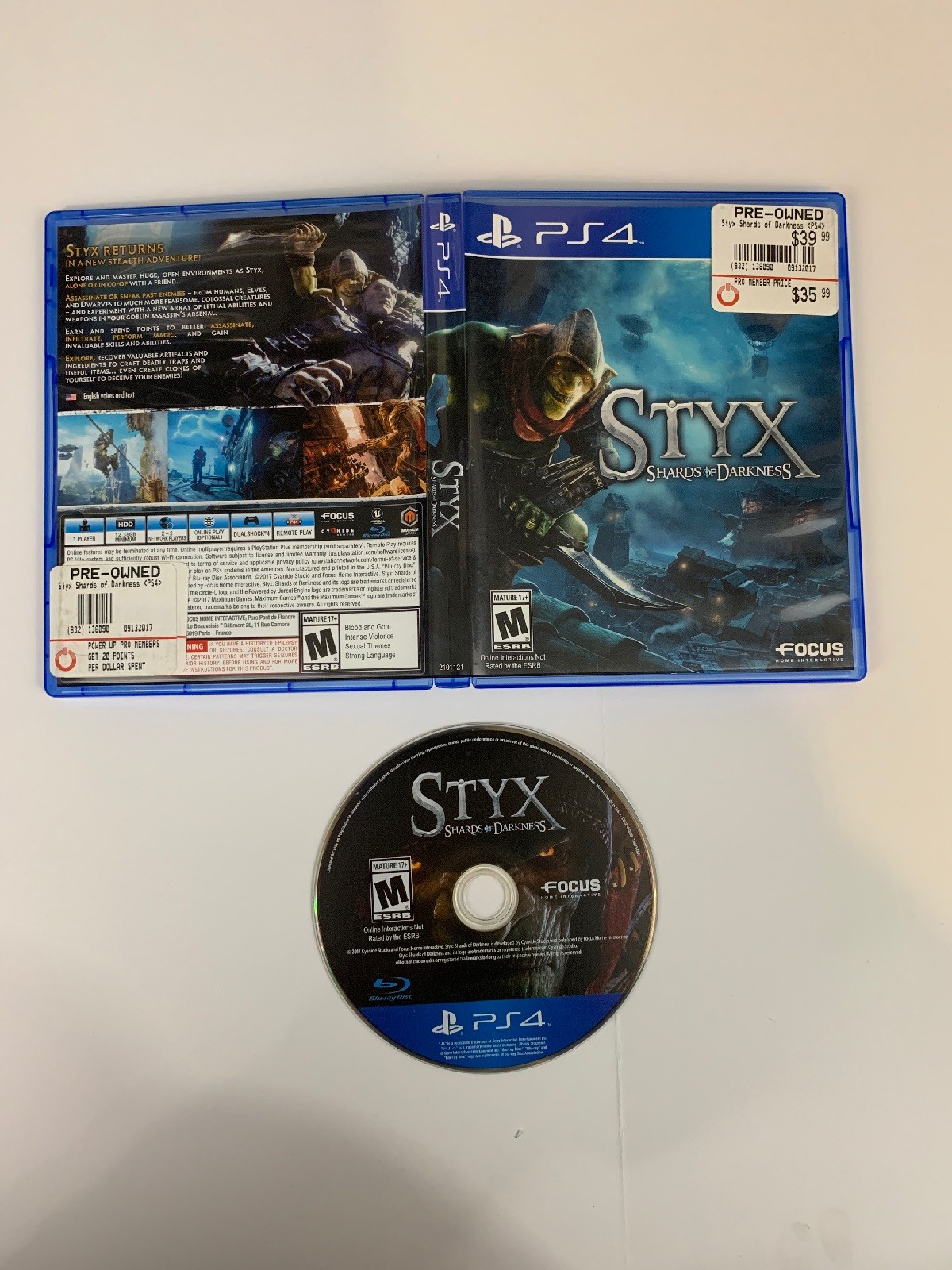 Styx: Shard of Darkness (Sony PlayStation 4, 2016) 854952003547 | eBay