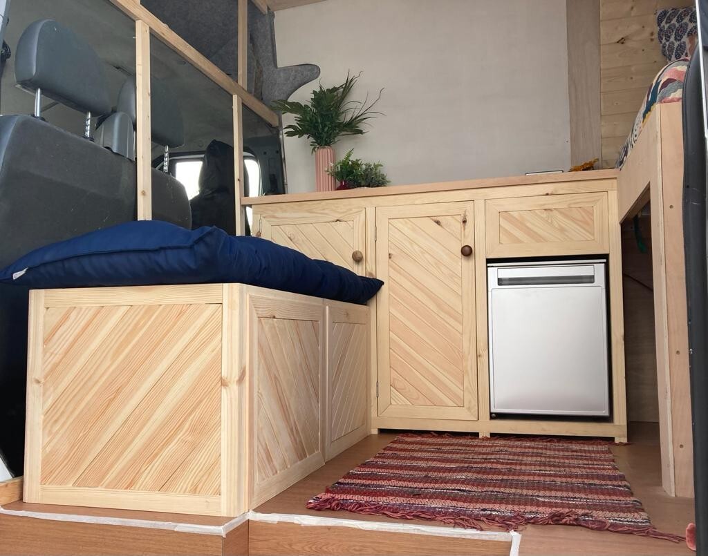 Custom made camper van kitchen units handmade bespoke campervan ...