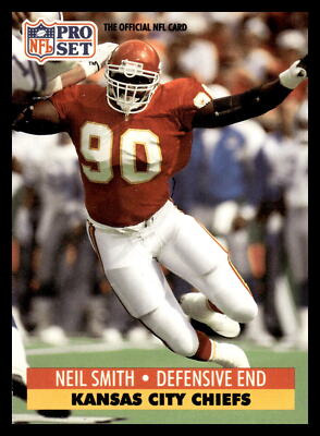1991 Pro Set #537 Neil Smith Kansas City Chiefs Football NM | eBay