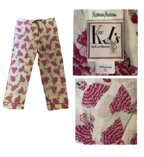 Kay J's Neiman Marcus Sleep Lounge Pants Spanish Dancer Flamenco Size L ...
