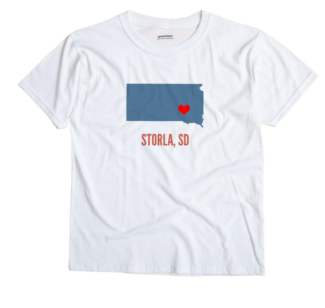 Storla South Dakota SD T-Shirt HEART | eBay