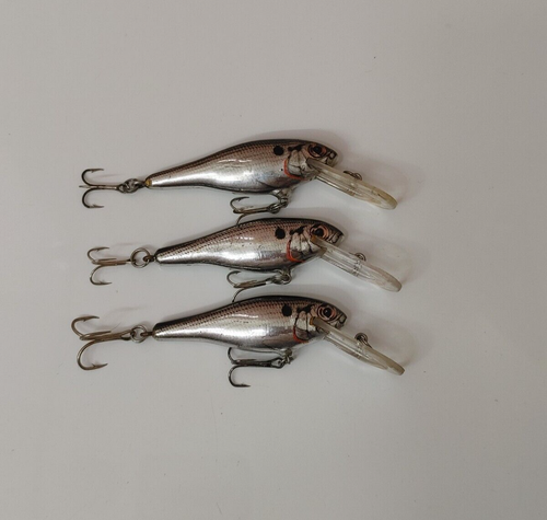 (3) Vintage Bagley Balsa Bass N Shad Crankbait Fishing Lures Lot of 3 ...