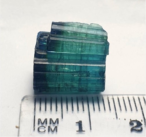 Beautiful Natural Indicolite Tips Blue Color Tourmaline Pocket Crystal ...