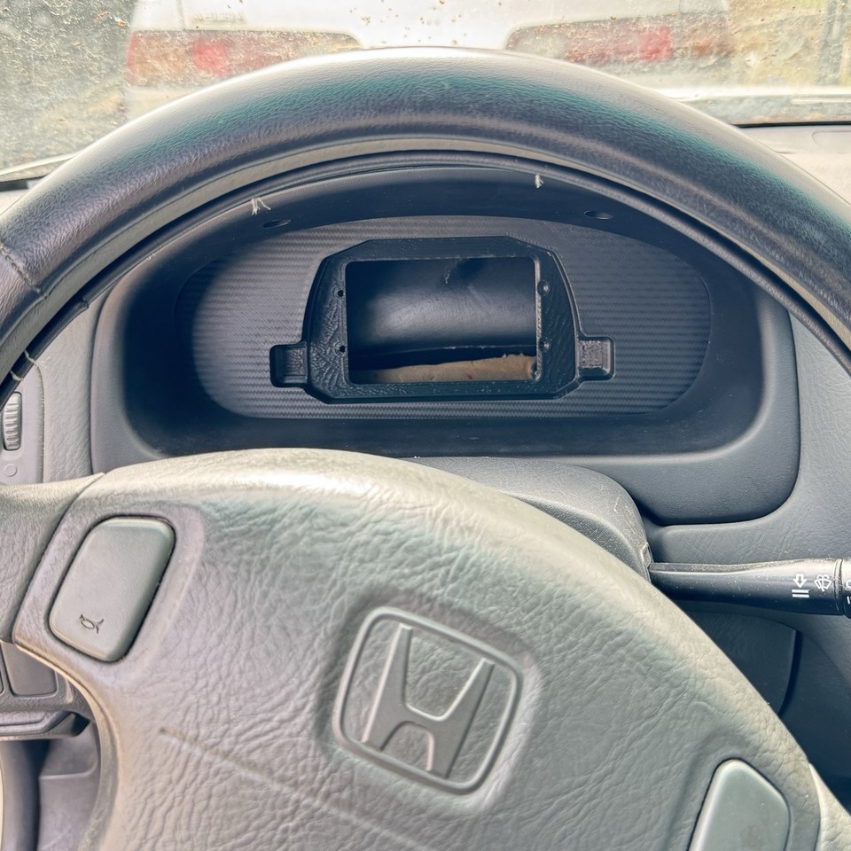 Civic Dash Cluster FLUSH MOUNT for AIM MXS 96-00 EK EJ EM1 carbon fiber ...
