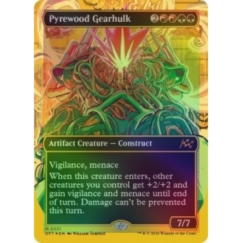 Foil Pyrewood Gearhulk (borderless) (first-place Foil) M/NM MTG ...