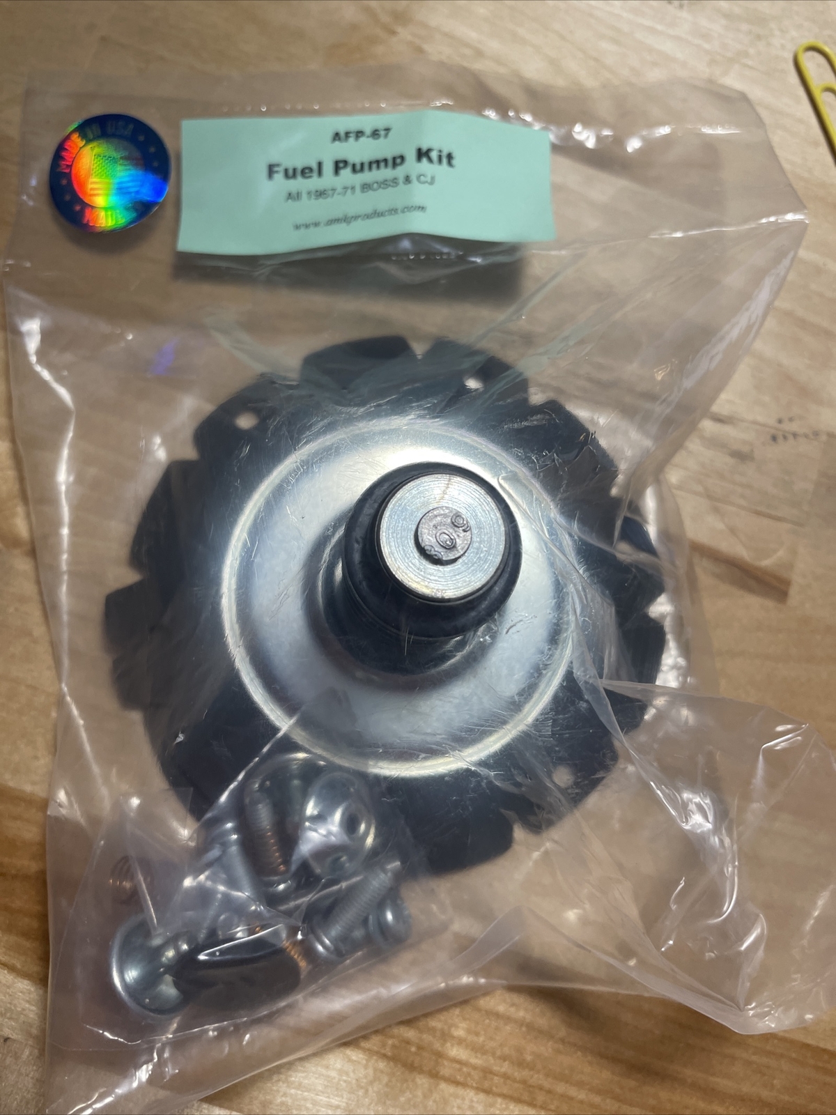 1967-1971 Ford Mustang Carter Fuel Pump Rebuild Kit Boss 302 429 428CJ ...