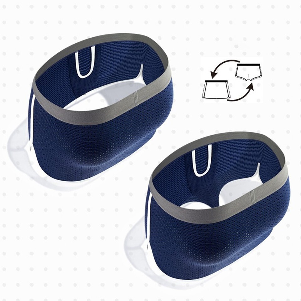 Men's Button Adjust Open Crotch Boxers Breathable Underwear Sexy Bulge ...