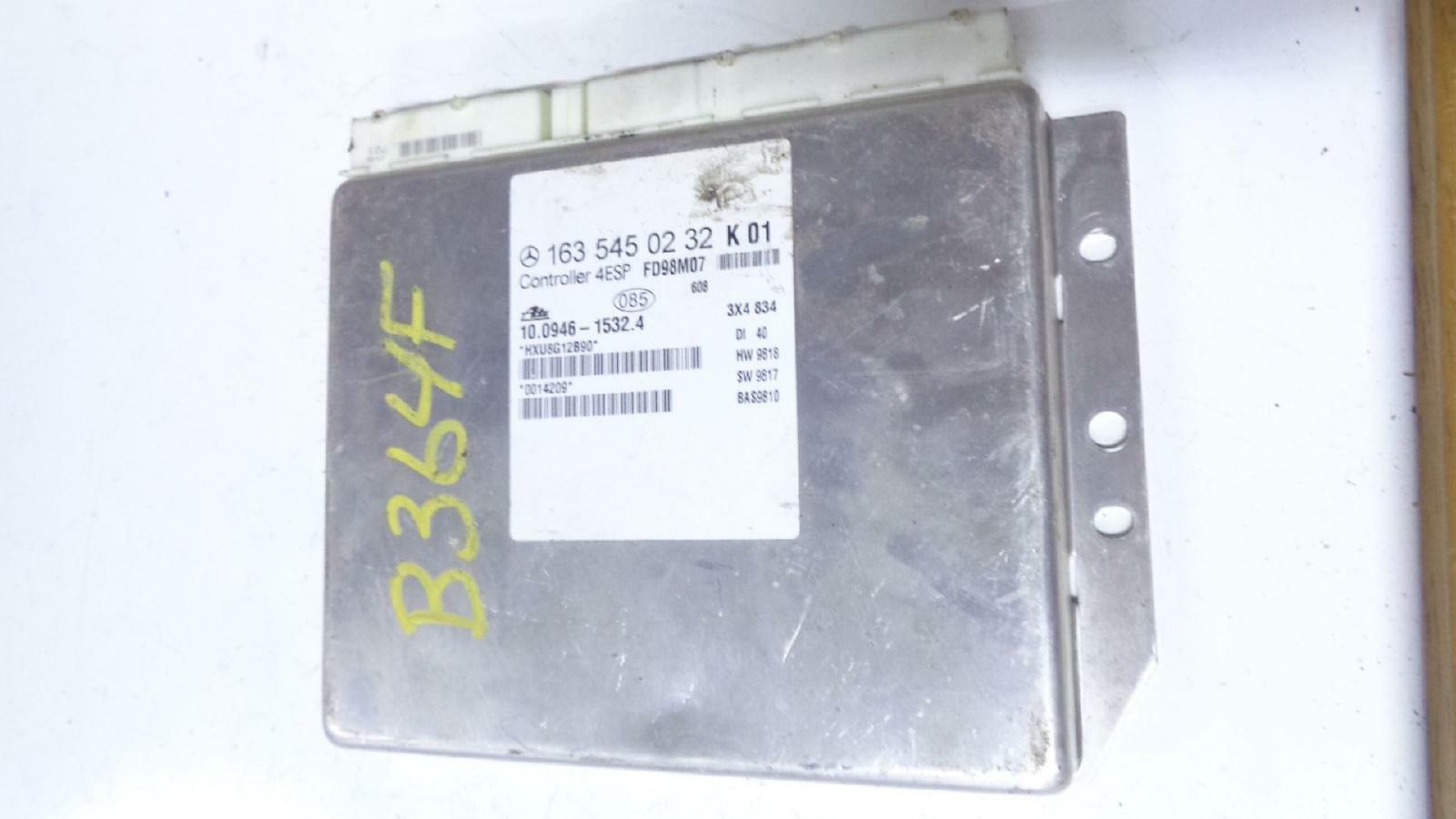 1998-99 MERCEDES ML320 ELECTRONIC STABILITY CONTROL MODULE # 1635450232 ...