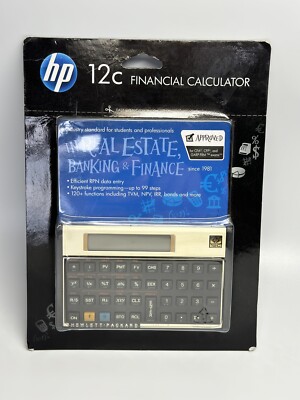 New HEWLETT PACKARD HP 12C Financial Calculator Real Estate Banking ...