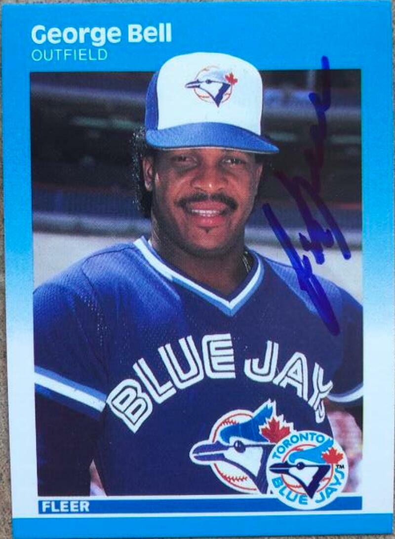 George Bell Autographed 1987 Fleer #220 | eBay