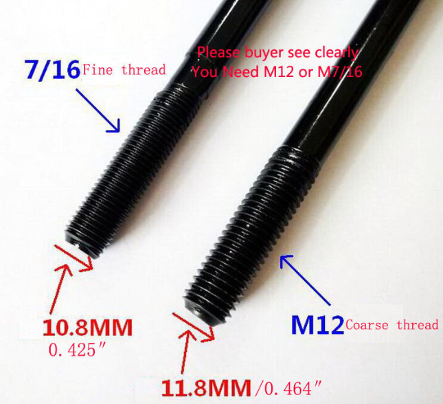 1x R8 Draw Bar For Milling Machine Part Overall Drawbar M12 or M7/16 ...