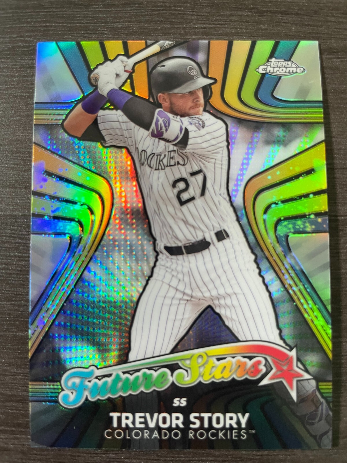 2017 Topps Chrome Trevor Story Future Stars REFRACTOR #FS-14 Colorado ...