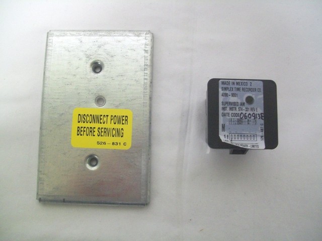 Simplex 4090-9001 IAM Supervised IDNET w/ 4090-9807 Surface Cover *No ...