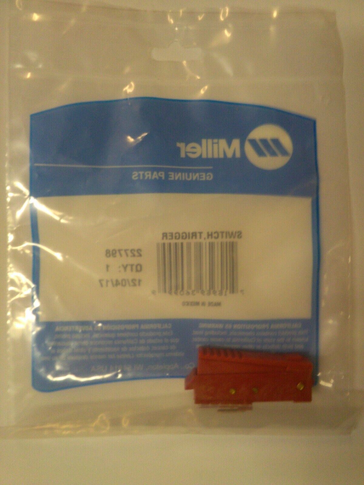 Miller 227798 Replacement Mig Gun Switch / Trigger | eBay