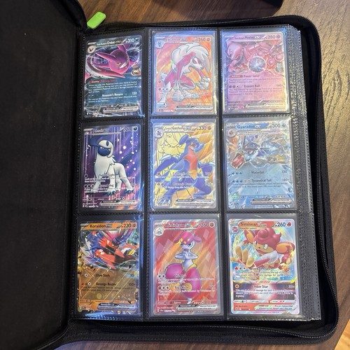 Pokemon Card Binder Collection Lot Gyarados ex, Garchomp ex, V And Ex ...