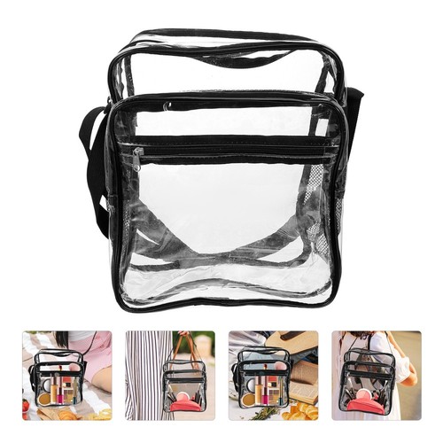 Clear Bag for Women Outdoor PVC Bag Clear Travel Single Shoulder Pouch ...
